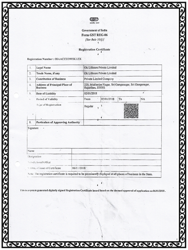 Welcome to OK Life Care Pvt. Ltd.